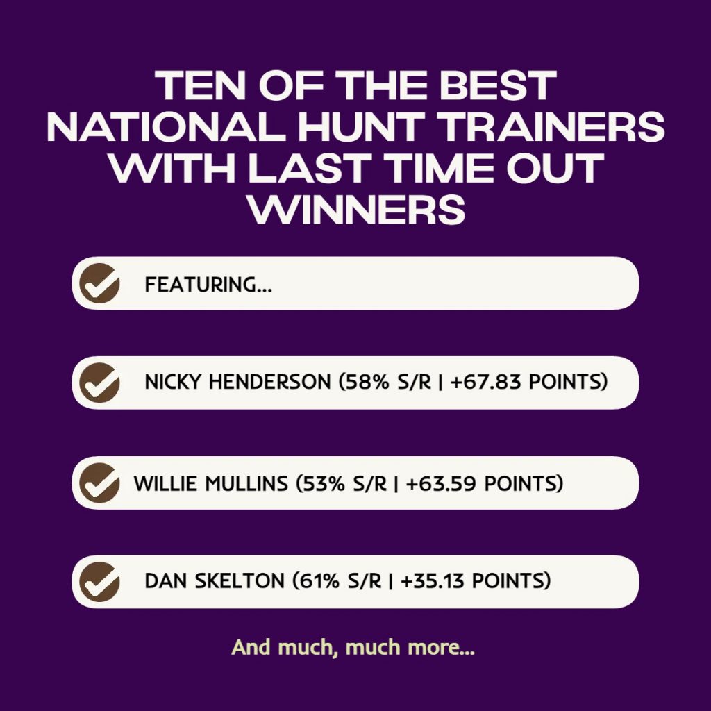 Ten of the best: Trainers with Last Time Out Winners... - Narrowing The ...